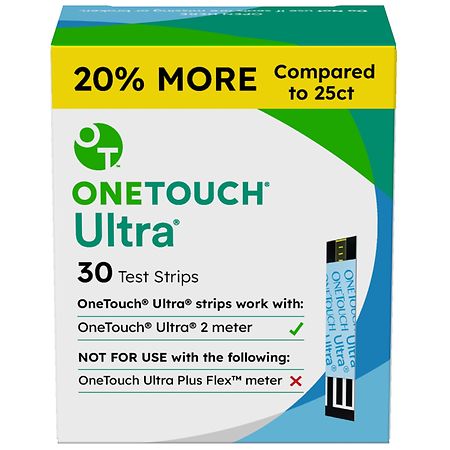 OneTouch Ultra Test Strips One size, Test Strips 30 ct – Locatel Health ...