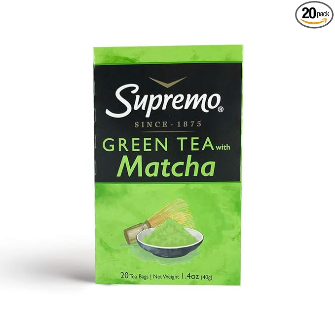 Supremo Herb Te Verde Matcha Tea 20 Bags – Locatel Health & Wellness ...